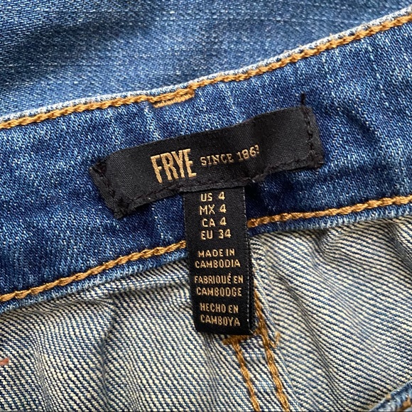 Frye | Jeans | Frye Classic Blue Straight Leg Denim Jeans Womens 4 ...